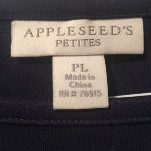Appleseed's | Dresses | Appleseeds Petite Navy Dress | Poshmark